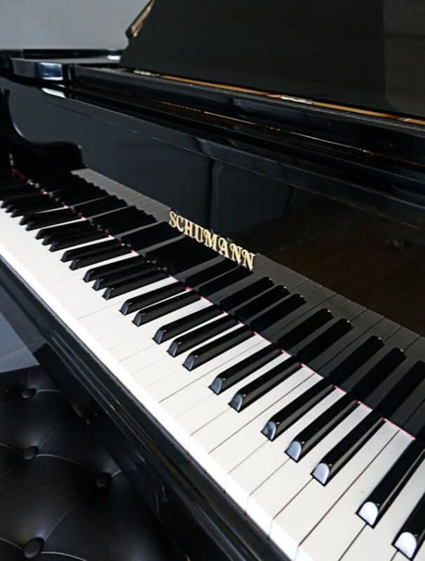 Schumann G-80A Baby Grand Piano Polished Black - Cameron Piano