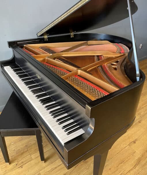 Conover Cable Baby Grand Piano Ebony Black, Matching Bench - Cameron Piano